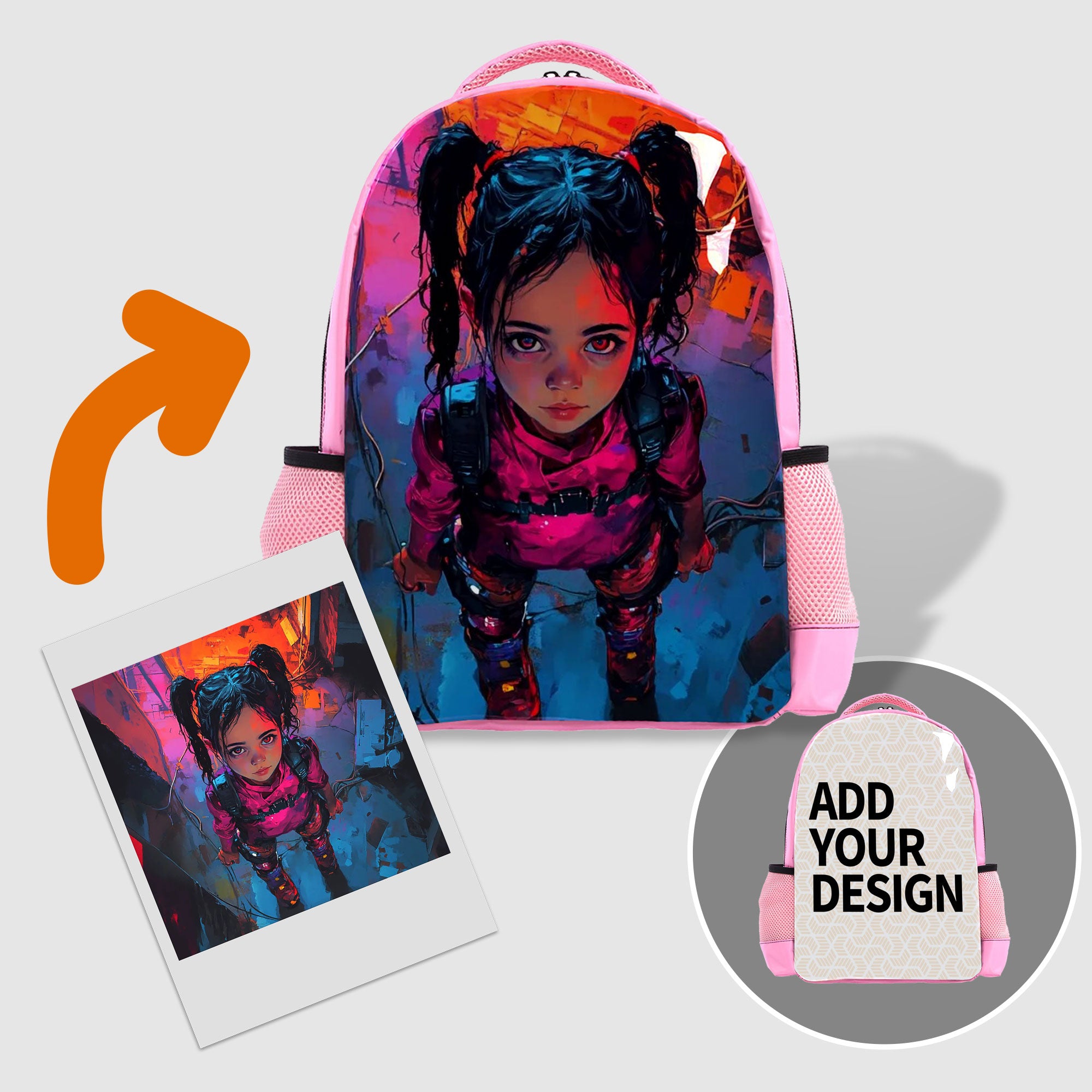 Twill PVC Backpack – Personalized